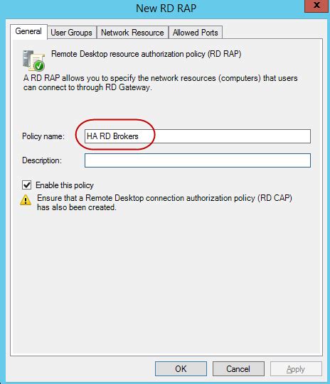 Configuring The Rd Gateway Server For A 2012 Rds Farm With Ha Enabled