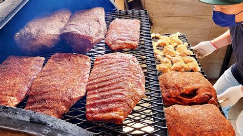 직접 만든 바베큐 그릴로 구운 최고의 제주도 바베큐 훈제 소고기 치킨 샌드위치 버거 Amazing The Best Bbq Texas Bbq Beef
