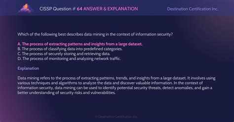 Cissp Question 64 Answer And Analysis Destination Certification Inc