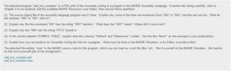 solved marie programbelow is the add two numbers mas already