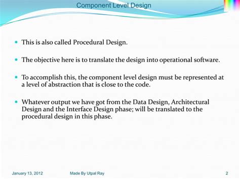 08 Component Leveldesign Ppt