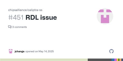 Rdl Issue · Issue 451 · Chipsalliancecaliptra Ss · Github