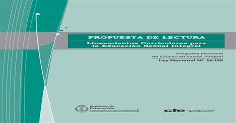 Lineamientos Curriculares Para La Educación Sexual €¦ · Luego De La