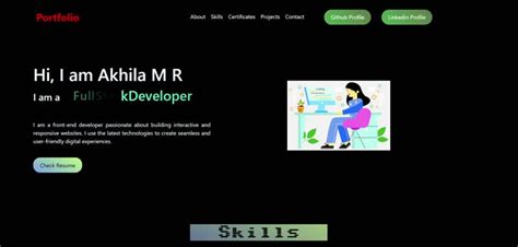 Mernstack Portfolio Github Webdevelopment Learningjourney Akhila
