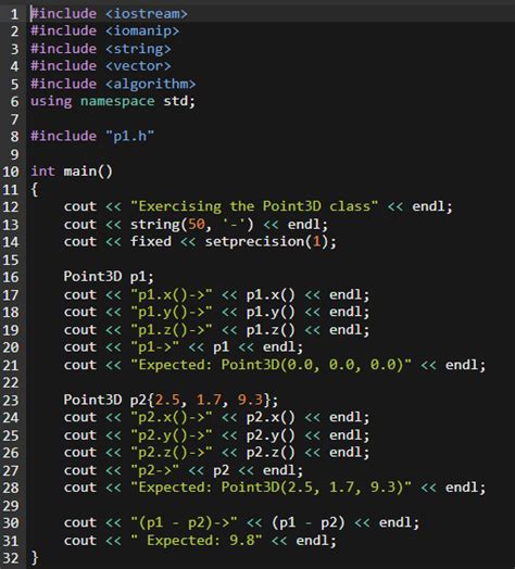 Solved In C Please Define A Class Named Point3d The