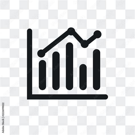 Bar Chart Icon Isolated On Transparent Background Modern And Editable