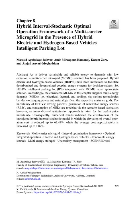 Pdf Hybrid Interval Stochastic Optimal Operation Framework Of A Multi Carrier Microgrid In The