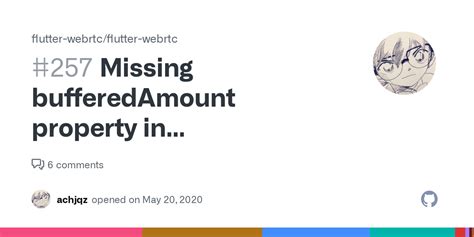 Missing BufferedAmount Property In RTCDataChannel Issue 257