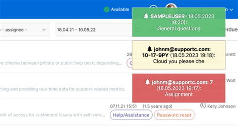 new push notifications ticket assignment and internal notes sympoq