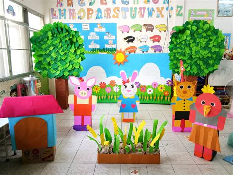 🌈ฉากนิทาน เรื่องแม่ไก่แดงแสนขยัน บ้านสื่อหรรษาkrutuy Facebook