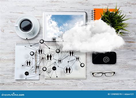 Social Communication And Global Networking Concept Stock Illustration