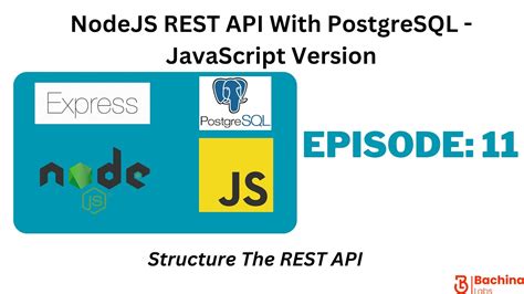 Nodejs Rest Api With Postgresql Javascript Ep11 Understand Project