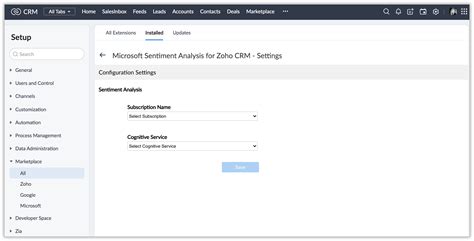Microsoft Sentiment Analysis For Zoho Crm Online Help Zoho Crm