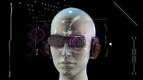 Robot Scanning Its Environment And Analyzing Surroundings Stock Video