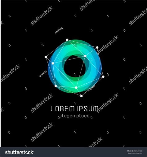 Isolated Colorful Circular Shape Vector Logo Stock Vector Royalty Free Shutterstock