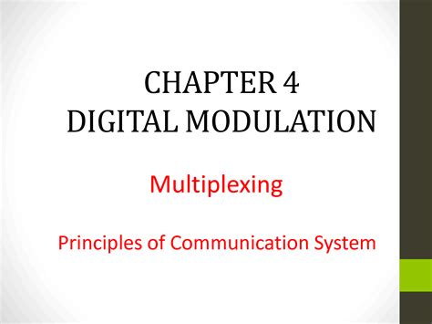 Solution Digital Modulation Multiplexing Notes Studypool