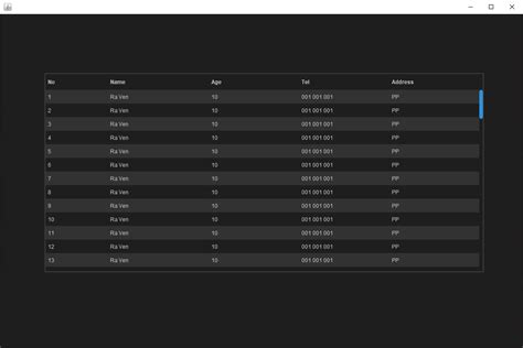 Github Dj Raven Jtable Dark Mode