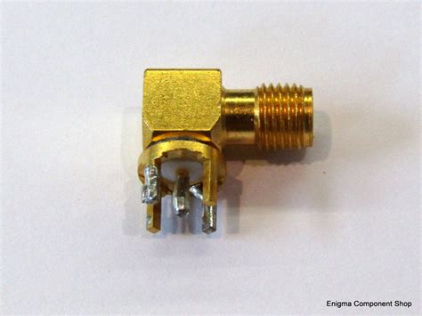 Used Right Angled Sma Pcb Connector Enigma Component Shop Ltd