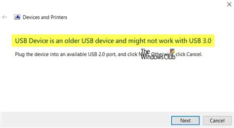 USB Composite Device Is An Older USB Device And Might Not Work