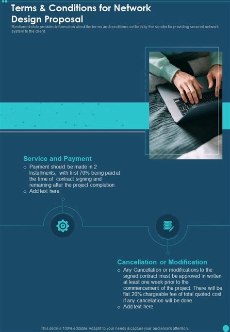 Terms And Conditions For Network Design Proposal One Pager Sample