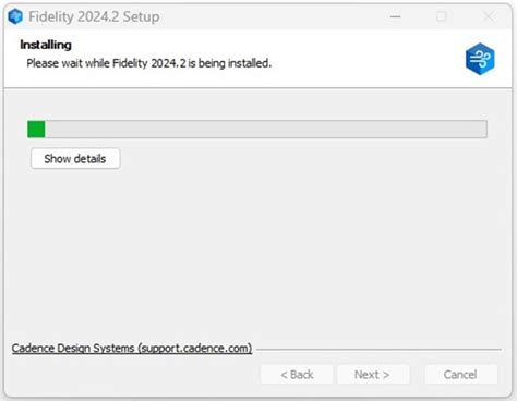 Quick Start Guide Installing Cadence Fidelity Via Cadpass Client Secure Connection Cmc