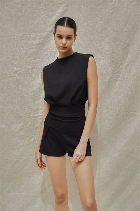 플라주 크레이프 하이넥스윔 세트블랙 위시버킷