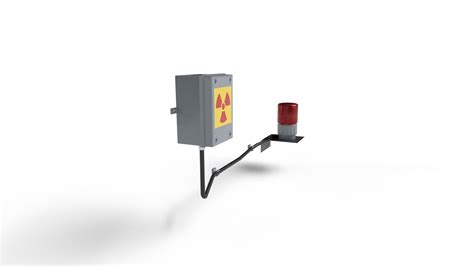 3d Model Warning Box And Warning Button Turbosquid 2101780