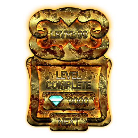 게임 일러스트 레벨 Ui 자산 디자인 컨셉 투명 배경 게임 수준 게임 Ui 수평 Png 일러스트 및 Psd 이미지 무료