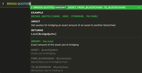 Bridge Function Spotlight