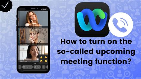 How To Turn On The So Called Upcoming Meeting Function On Webex Meet Youtube