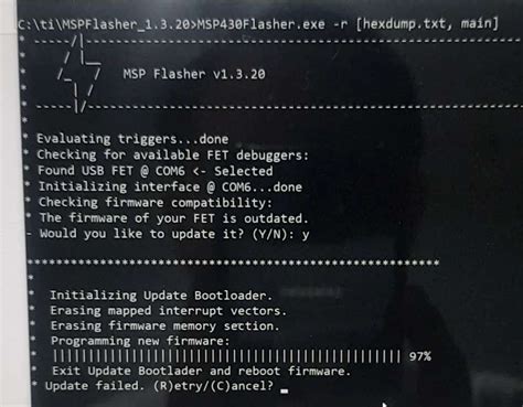 How To Upgrade MSP FET UIF Firmware Safely Page