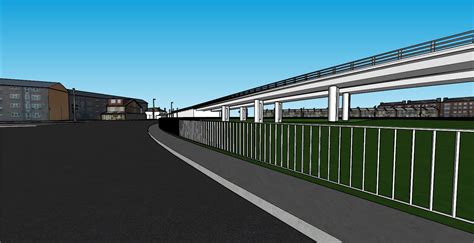 Urban Infrastructure Modern Overpass Bridge 3d Model By Architect Craft