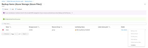 Unable To Delete An Azure Backup Recovery Services Vault Microsoft Qanda
