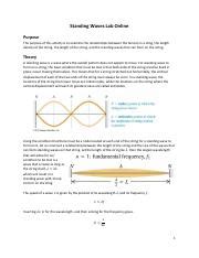 Understanding Standing Waves In Physics Lab Course Hero
