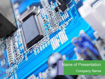 Computer Microprocessor PowerPoint Template Backgrounds Google Slides ID