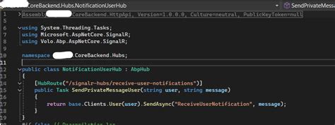 how to display real time notifications with signalr in blazor web app