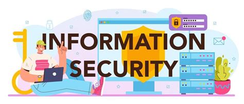 Premium Vector Information Security Typographic Header Cyber Or Web Security Specialist