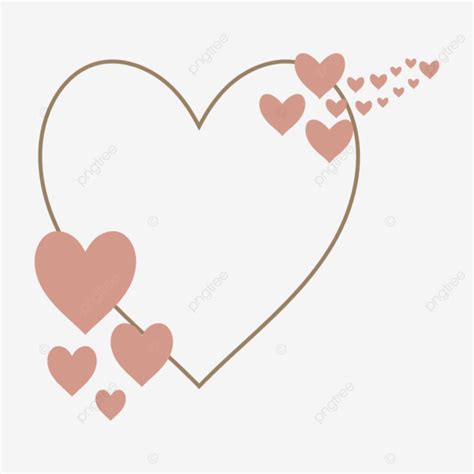 하트 모양의 꽃 테두리 하트 모양 꽃 테두리 국경 Png 일러스트 및 벡터 에 대한 무료 다운로드 Pngtree