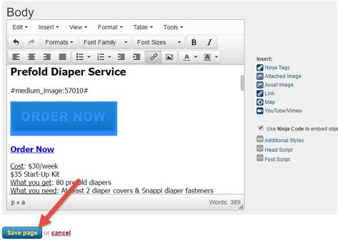 How To Add Buttons To Your Website SiteNinja CMS Support
