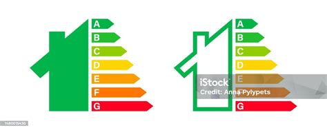 영양소 점수 아이콘 세트 흰색 배경에 포장을위한 Isolatad Nutriscore 스티커 식품 등급 시스템 표지판 A B C D E 벡터 일러스트 레이 션 Nutri