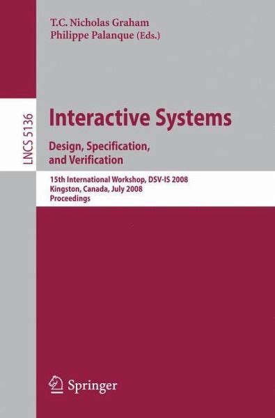 Interactive Systems Design Specification And Verification Fachbuch Bücherde
