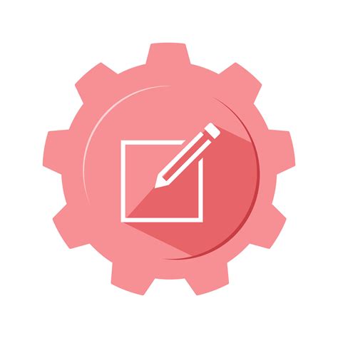 Write Education Icon And Gear Icon For Your Web Site Design Logo App Ui Vector Illustration