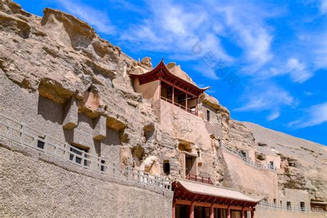 敦煌莫高窟建筑景观联合国教科文组织世界文图片 包图网企业站