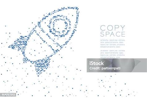 개요 기 광장 상자 패턴 만화 로켓 우주선 모양 공간 탐사 개념 디자인 복사 공간 벡터 Eps 10 흰색 바탕에 파란색 그림 개념에 대한 스톡 벡터 아트 및 기타 이미지