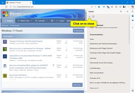 Open And Close Sidebar In Copilot App In Windows 11 Windows 11 Forum