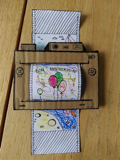 Appareil Photo Carton Carte Anniversaire Bricolage Et Loisirs Créatifs Photo Anniversaire