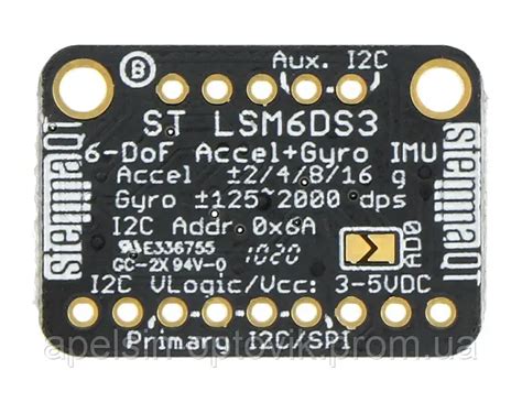Купить Lsm6ds3tr C 6 Dof Imu 3 осевой акселерометр и гироскоп Adafruit 4503 цена 905