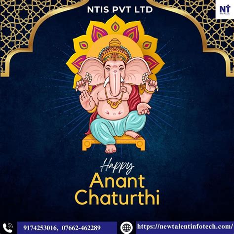 New Talent Infotech On Linkedin Anantchaturthi Ntispvtltd Innovationforfuture Techgrowth