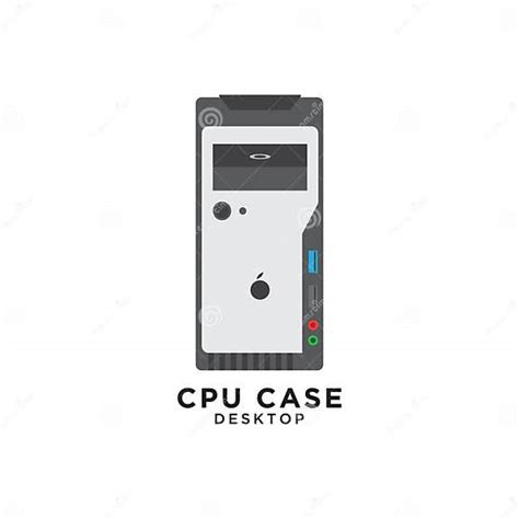 Cpu Case Graphic Design Template Stock Vector Illustration Of Icon