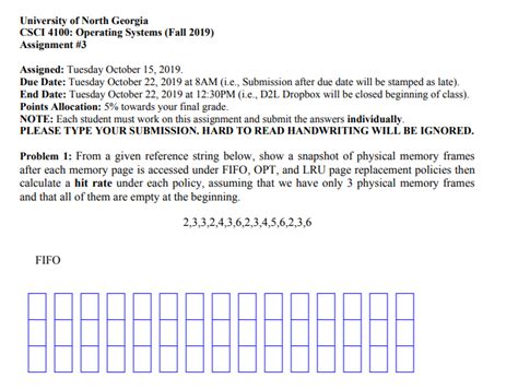 Solved University Of North Georgia Csci 4100 Operating